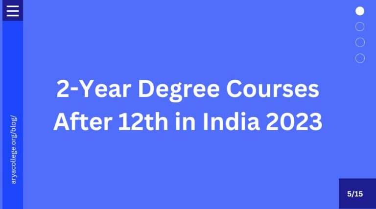 2 Year Degree Courses After 12th in India | Best Career Options